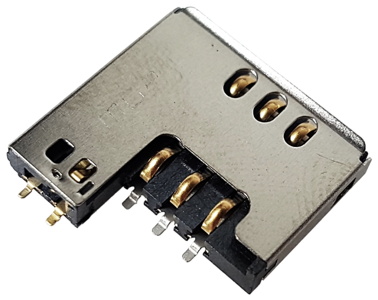 Złącze czytnik SIM 6-pin SMD wsuwane - sklep Balticad